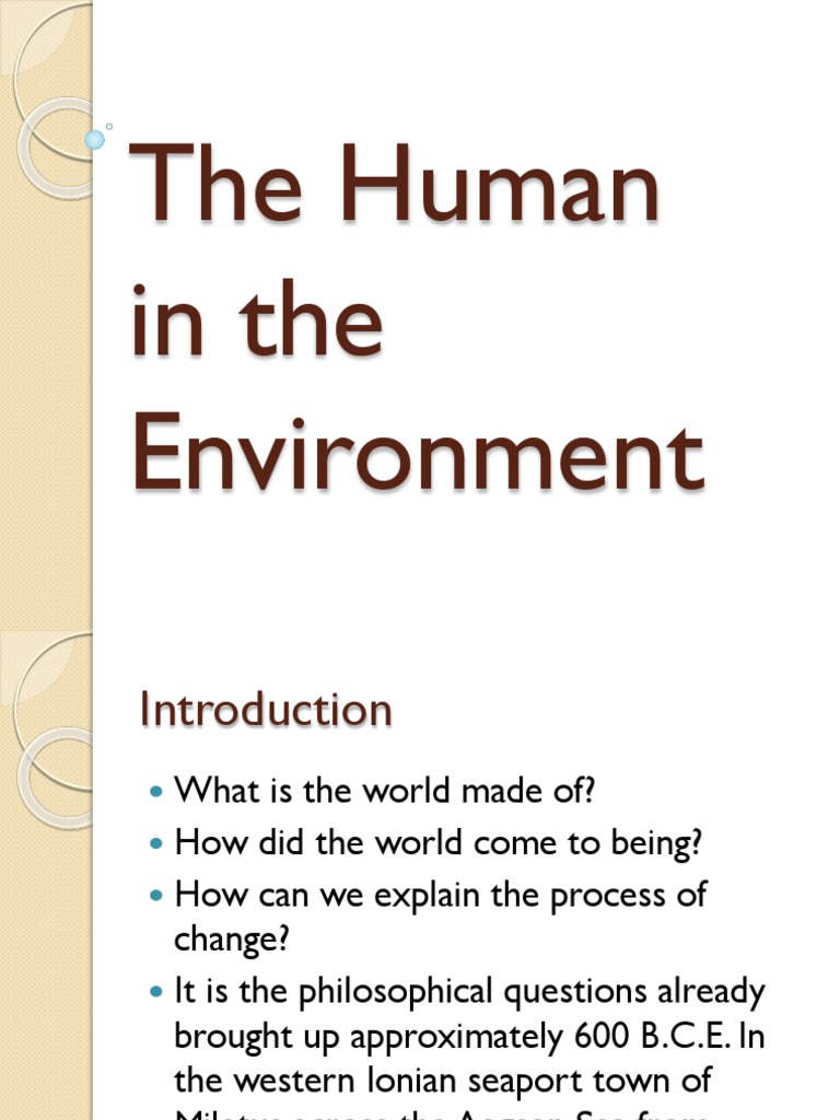 The Human ENVIRONMENT | PDF | Greenhouse Gas | Ecology