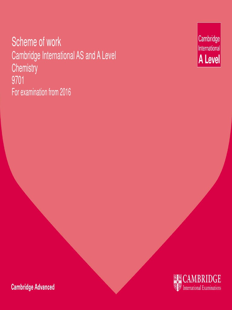 Chemistry Sample Scheme of Work PDF | PDF | Chemical Equilibrium ...