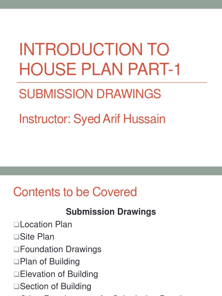 House Plan Submission Drawings Guide | PDF | Queensland Heritage ...