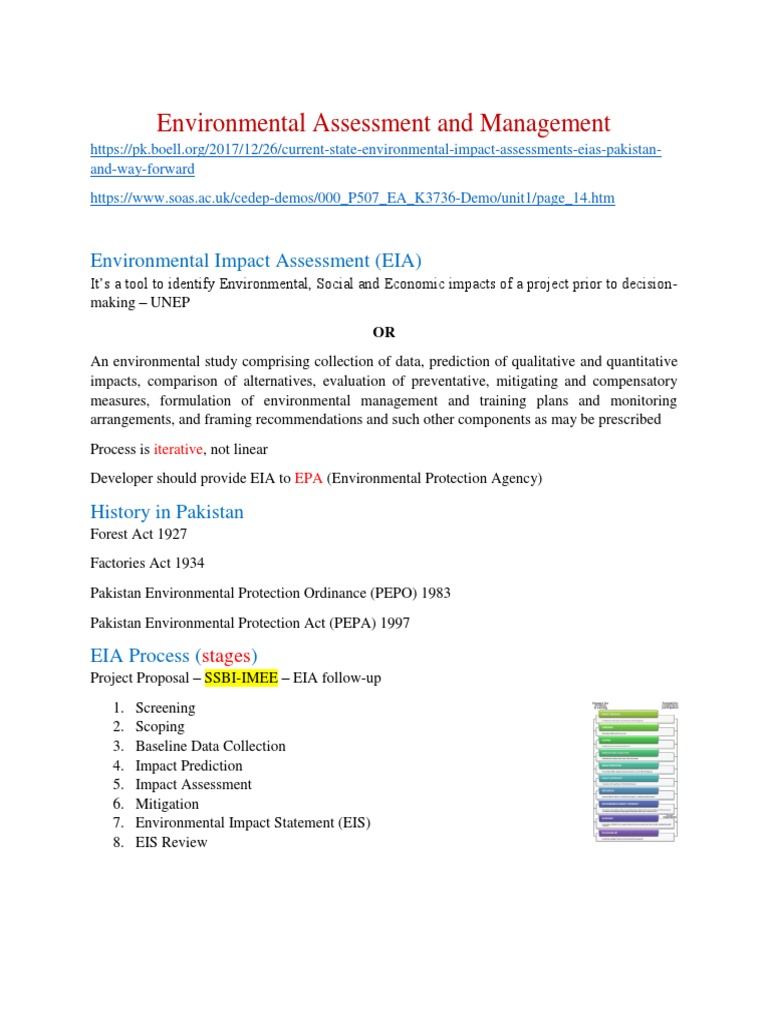 Environmental Assessment and Management | PDF | Environmental Impact ...