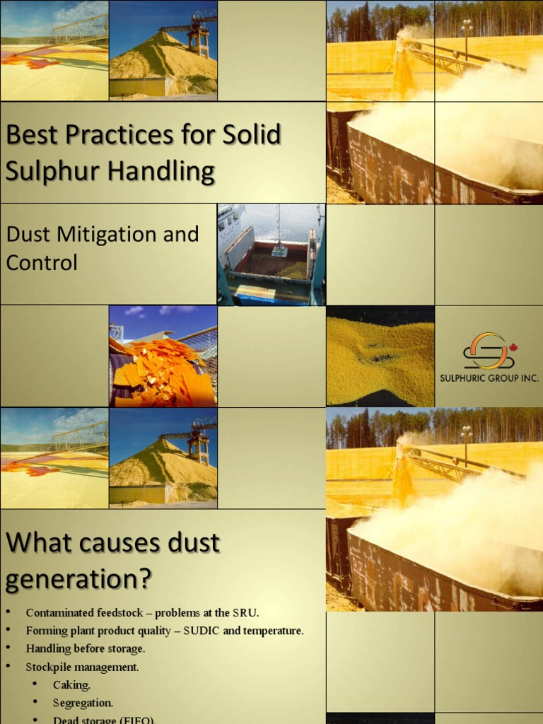 Best Practices for Sulphur Dust Control | PDF | Dust | Wear