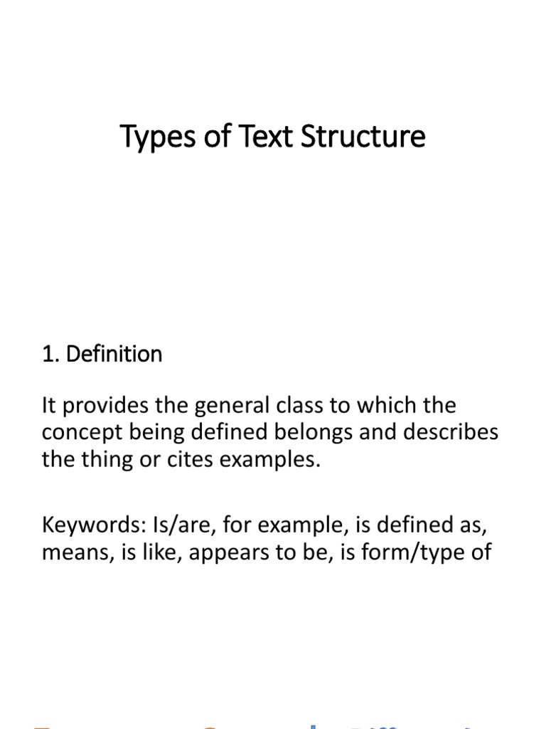1.types of Text Structure | PDF