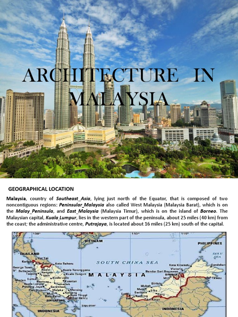Malaysian Architecture and Geography | PDF | Malaysia | Borneo