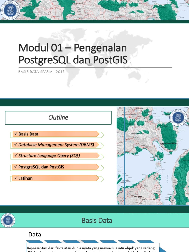 MODUL 1 - PENGENALAN POSTGRESQL DAN POSTGIS | PDF