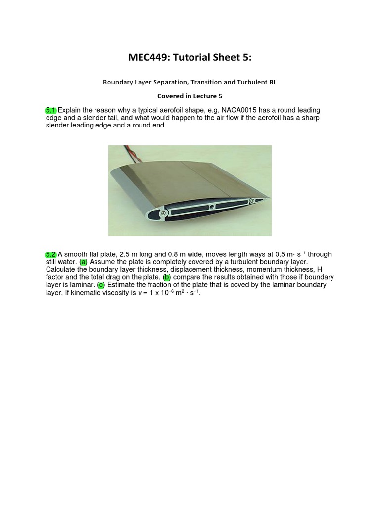 Tutorial Sheet 5 | PDF | Teaching Methods & Materials | Science & Mathematics