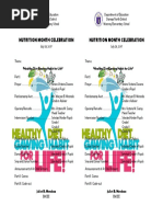 Nutrition Month Contest Guidelines | PDF | Food And Drink