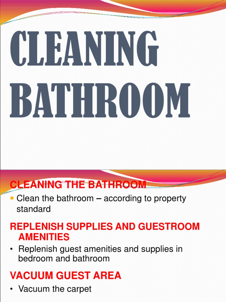 Cleaning Points | PDF | Housekeeping | Bathroom