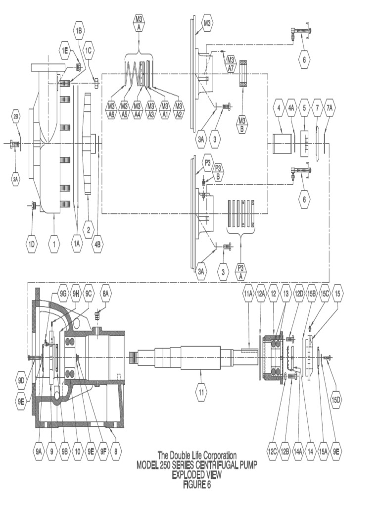 Model 250 Pump Parts List | PDF | Machines | Manufactured Goods