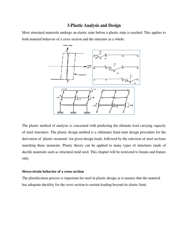Plastic Analysis and Design Methods | PDF | Plasticity (Physics ...