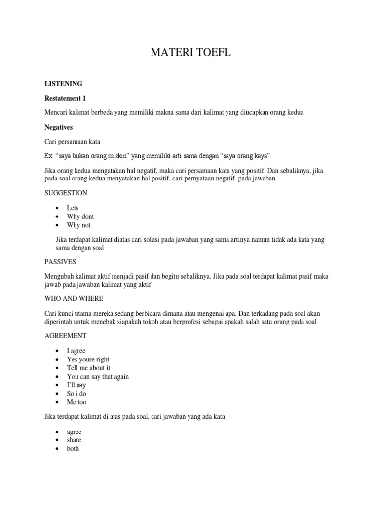 Materi Toefl | PDF
