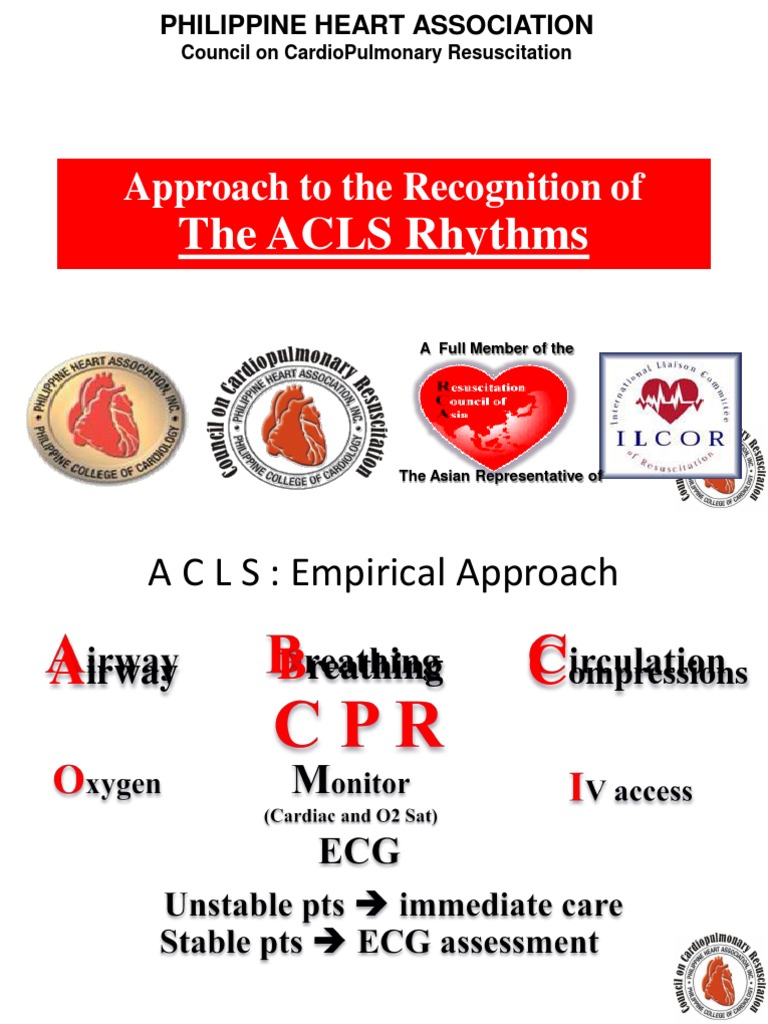 Approach To ACLS Rhythm | PDF | Electrocardiography | Heart