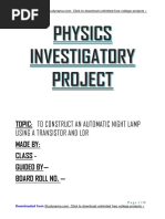 Laser Light Security System - Physics Investigatory Project - Class 12 ...