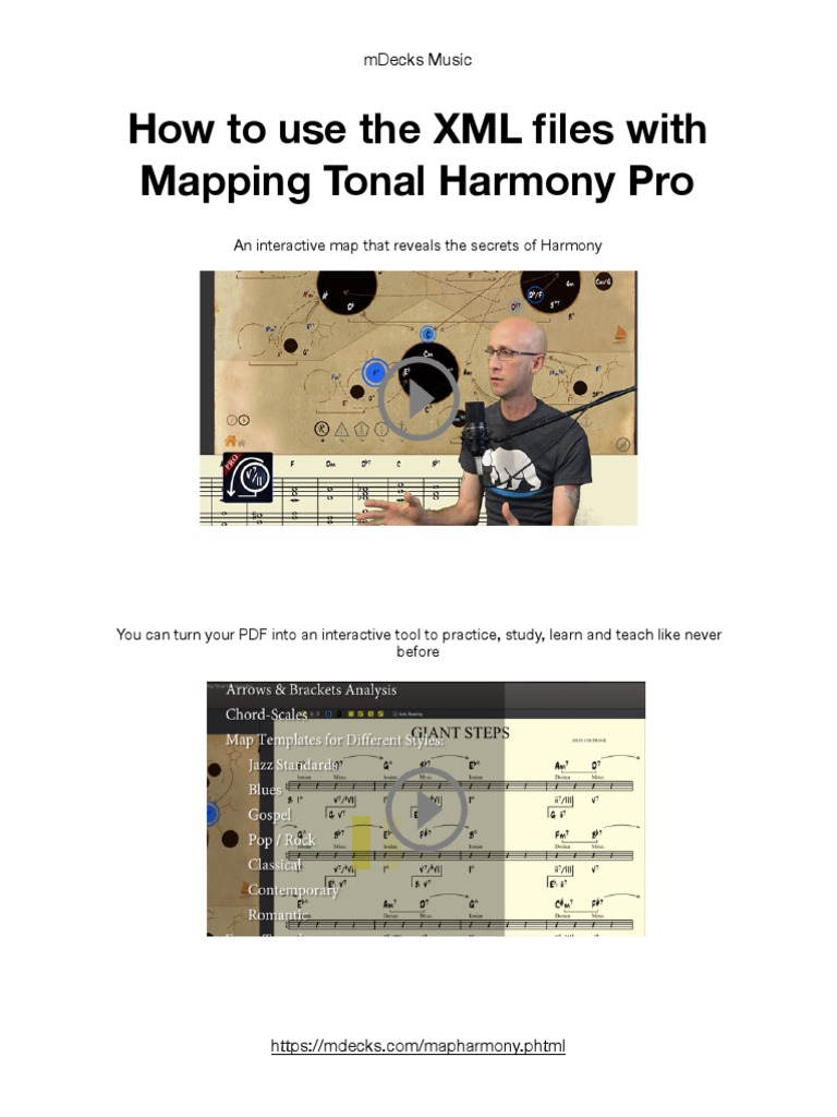 How To Use The XML Files With Mapping Tonal Harmony Pro PDF | PDF