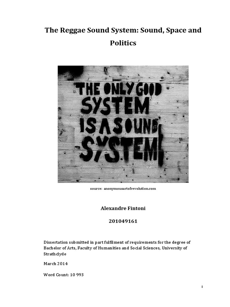 The Reggae Sound System - Sound, Space and | PDF | Reggae | Qualitative ...