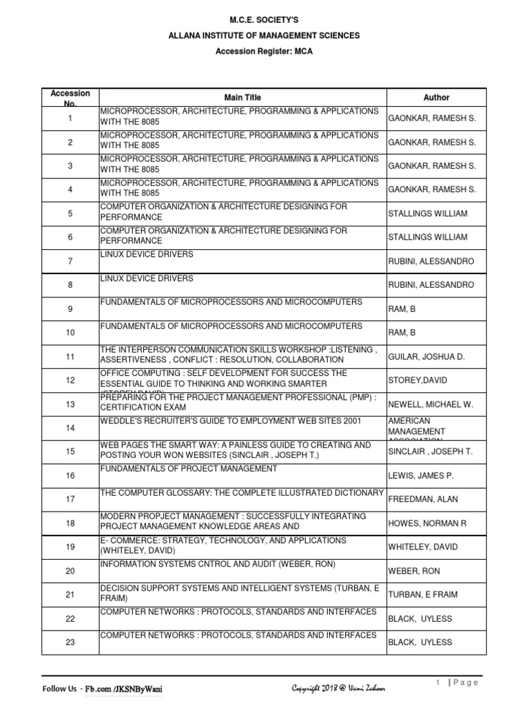 MCA BookList - Compressed | PDF | Computer Programming | Object ... MCA BookList - Compressed | PDF | Computer Programming | Object ...