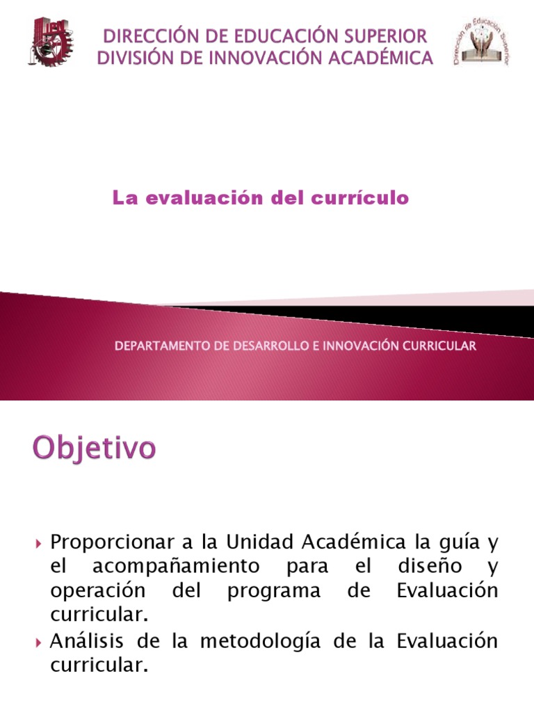 Evaluacion Curricular-IPN | Descargar gratis PDF | Plan de estudios | Evaluación