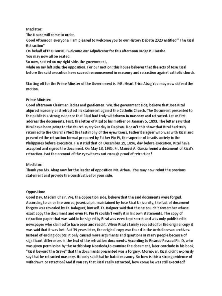 History Debate | PDF