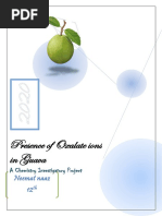Class 12th Chemistry Project On Investigatory Test On Guava | PDF ...