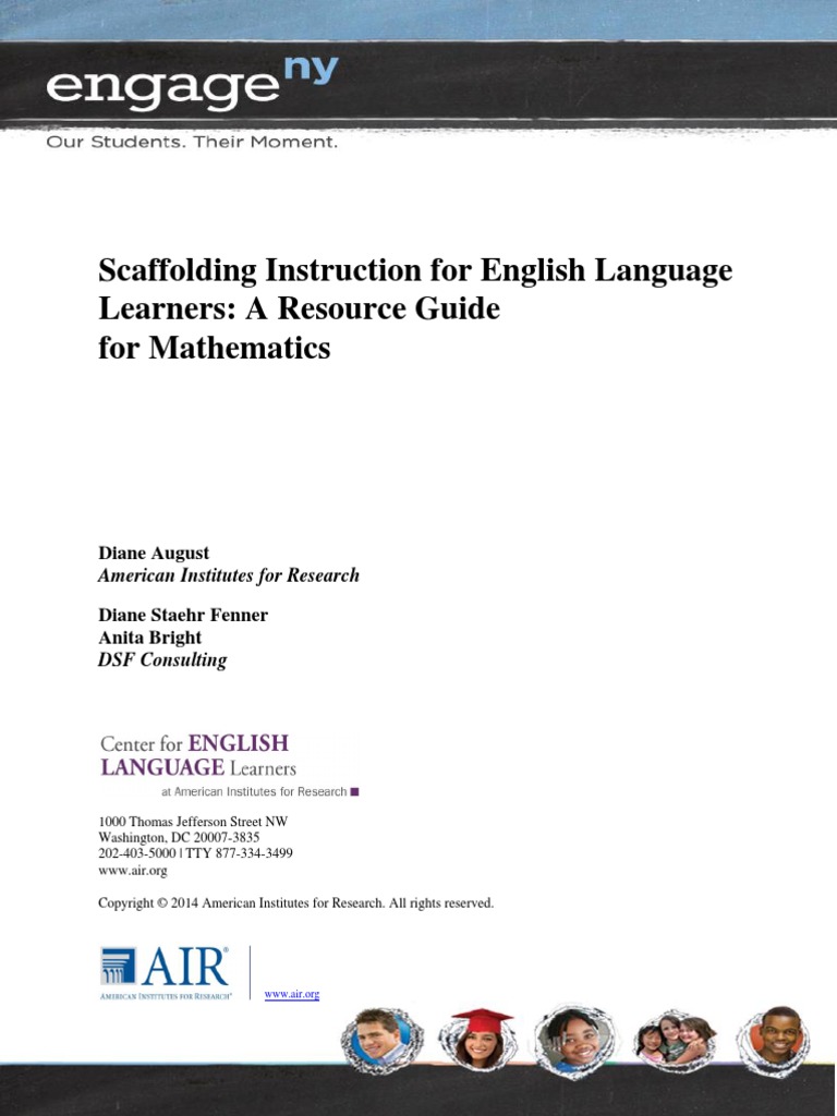 Scaffolding Instruction For Ells-Resource Guide For Mathem PDF | PDF ...