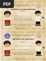 Certificate of Appreciation-Final Template - Tagalog-Edited | PDF