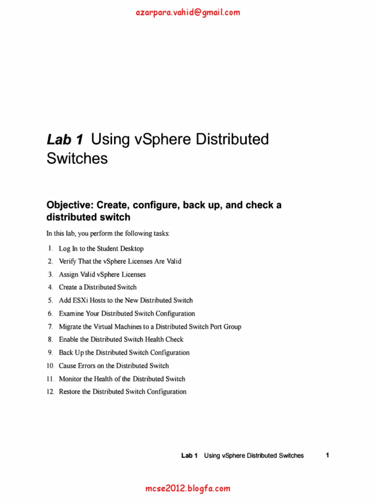 VMware VSphere Optimize and Scale 6.5 - Lab | PDF | World Wide Web ...