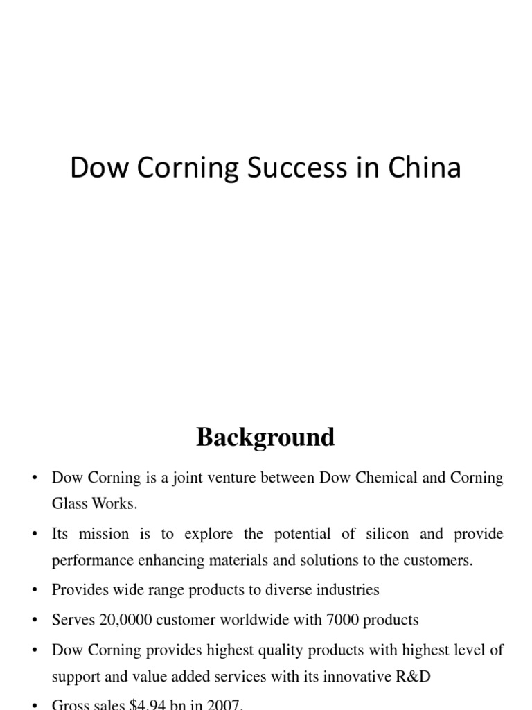 Dow Corning's Xiameter Model in China | PDF | Brand | E Commerce