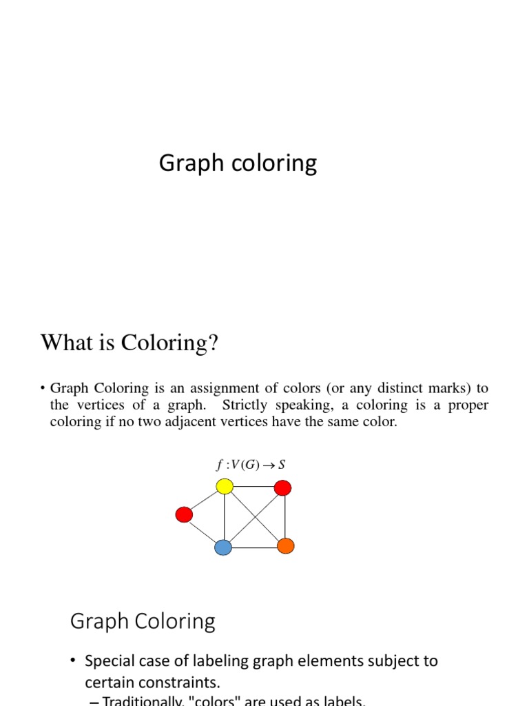 Aph Coloring | PDF | Vertex (Graph Theory) | Combinatorics
