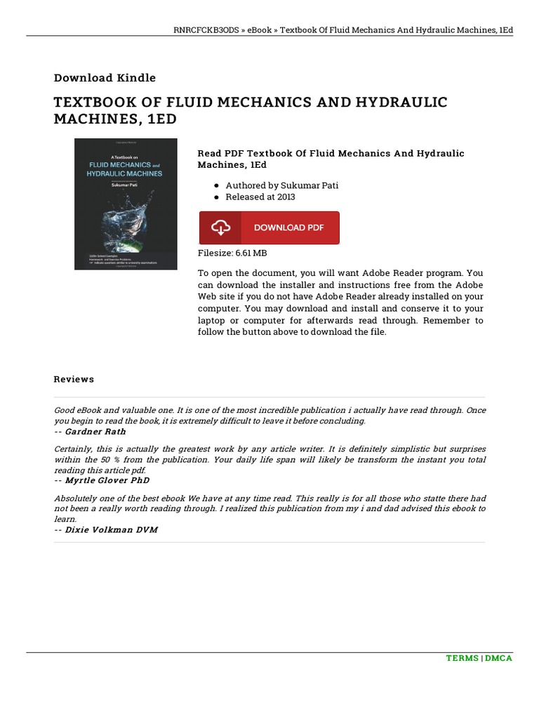 Textbook of Fluid Mechanics and Hydraulic Machin Ebook | PDF