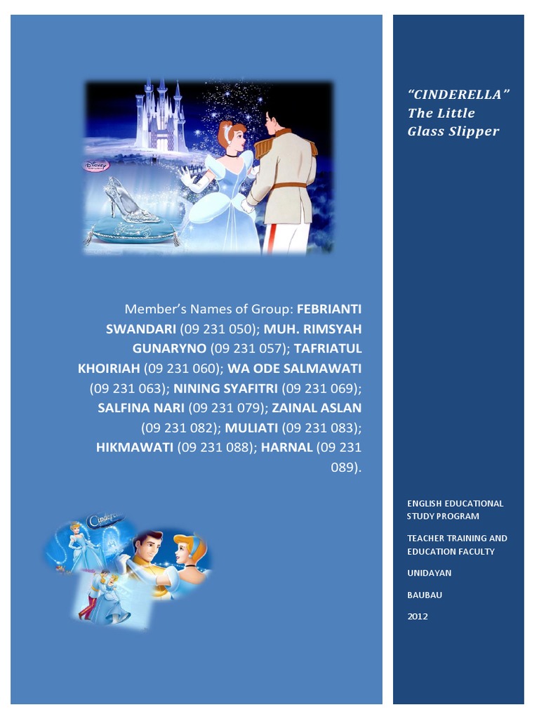 Script English Drama Cinderella Pdf Cinderella