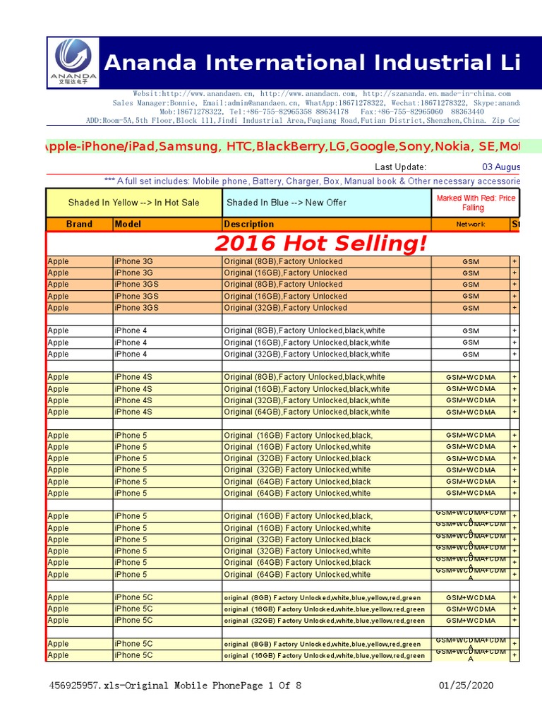 Latest iPhone Models and Prices 2023 | PDF | I Phone | Apple Inc.