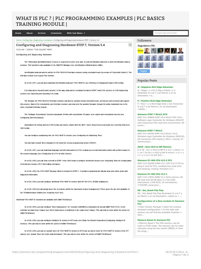 Configuring and Diagnosing Hardware STEP 7, Version 5.4 - What Is PLC ...