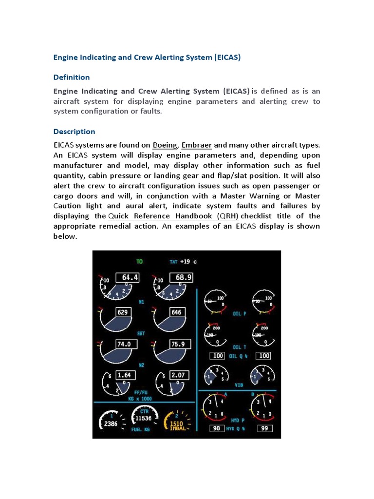 Engine Indicating and Crew Alerting System | PDF