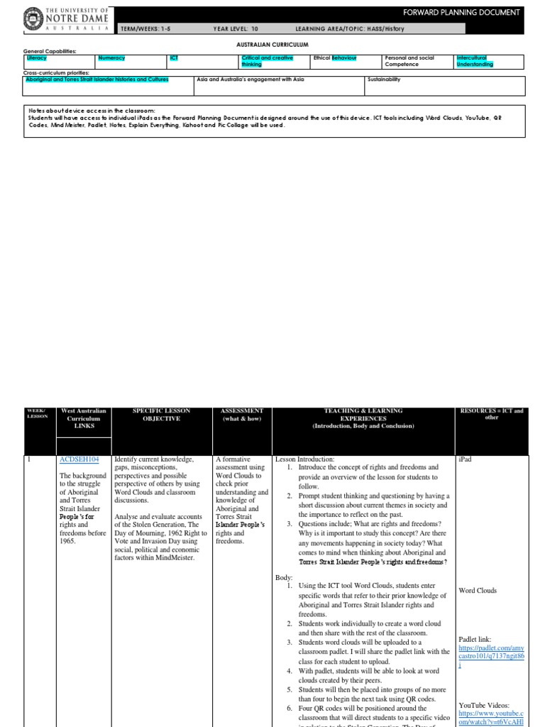 Year 10 History: Indigenous Rights | PDF | Indigenous Australians ...