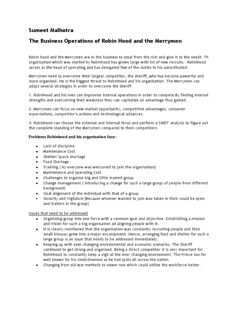 Robin Hood Case Study | PDF | Robin Hood | Market Analysis