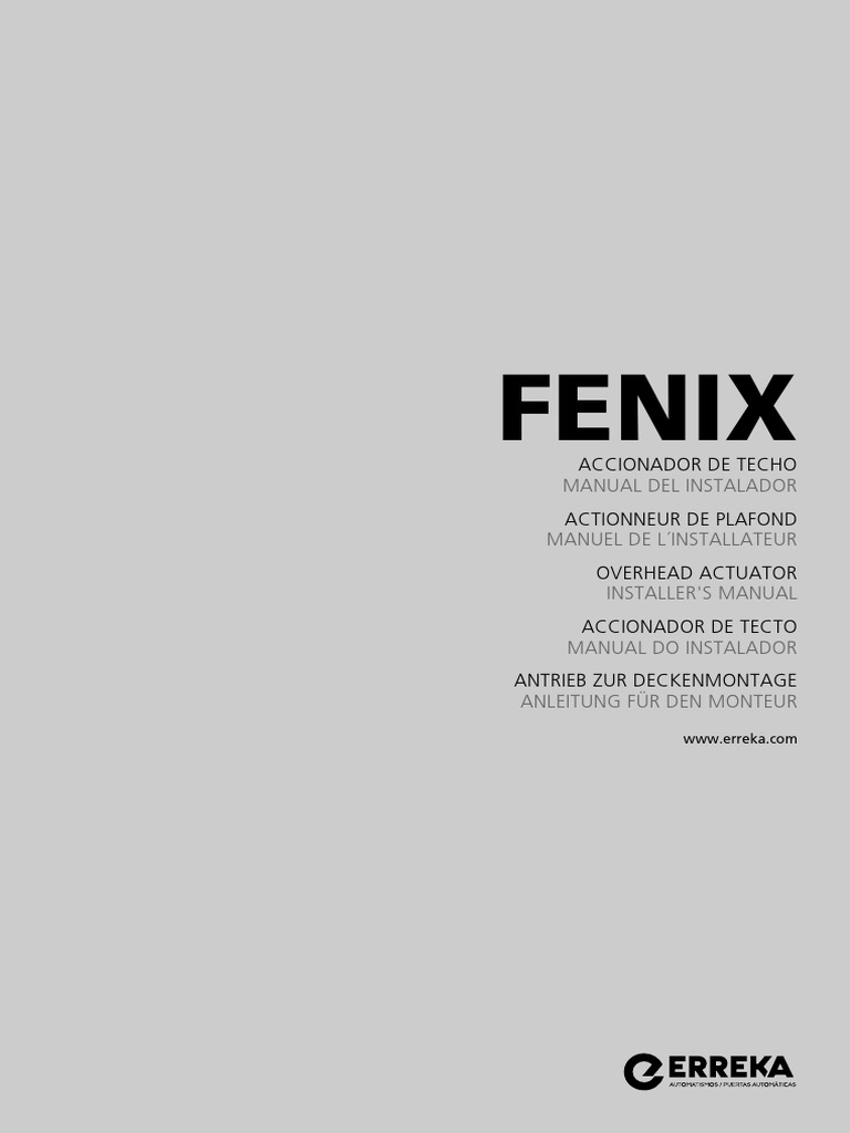 Fenix PDF | PDF | Control remoto | Tornillo