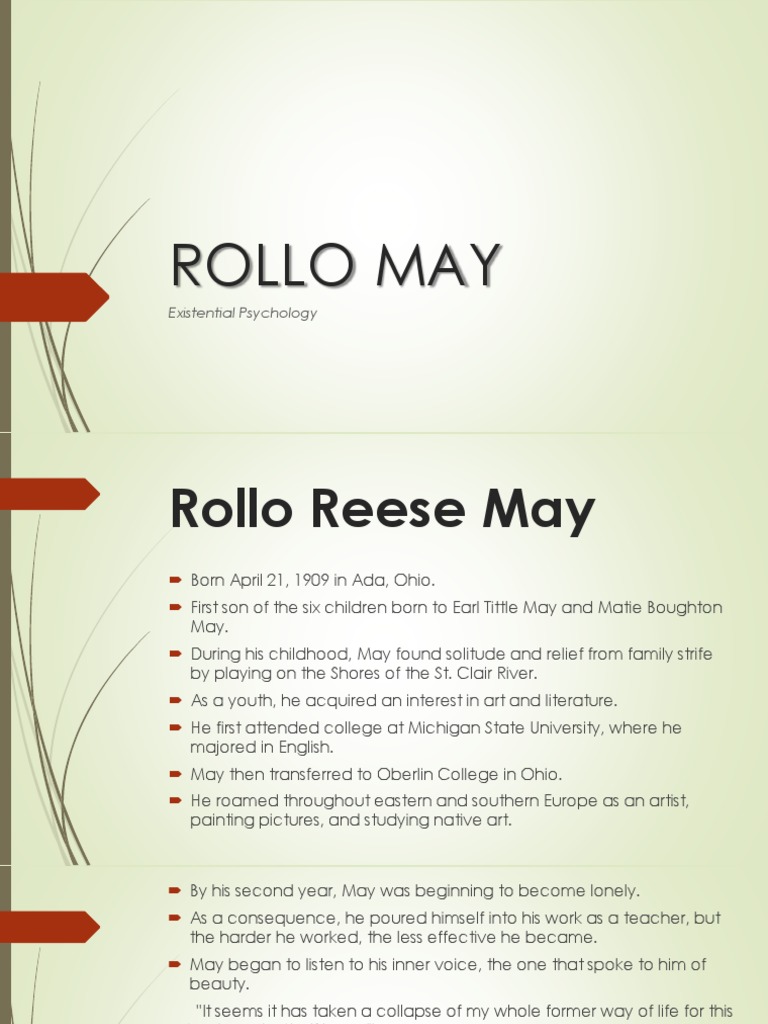 Rollo May | Download Free PDF | Guilt (Emotion) | Existentialism