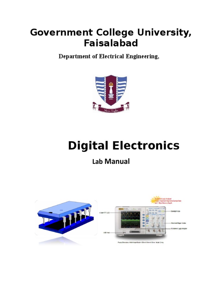 Lab Manual Digital Electronics | PDF | Bipolar Junction Transistor ...