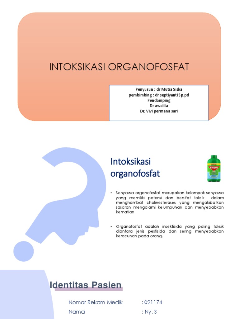 Intoksikasi Organofosfat | PDF