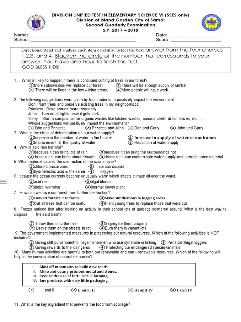Science Grade 6 SSES 2nd Grading | PDF | Glasses | Water
