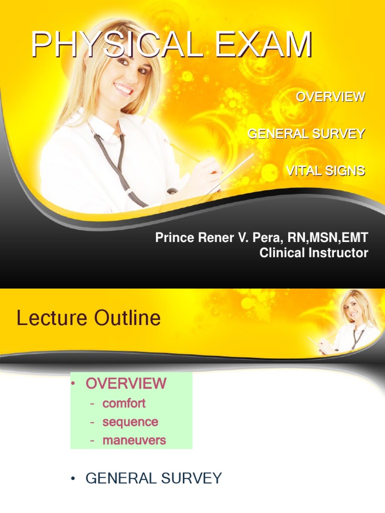 General Survey Pdf Physical Examination Medicine