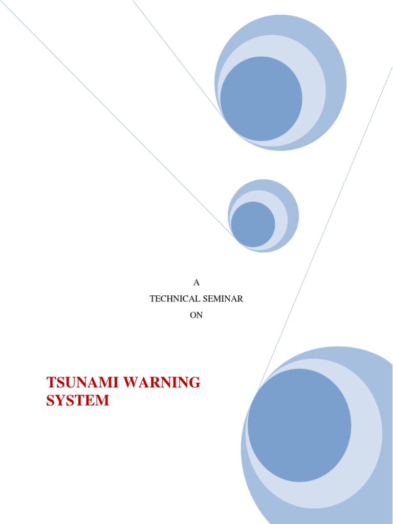 REPORT ON Tsunami Warning System | PDF | Tsunami | Sensor