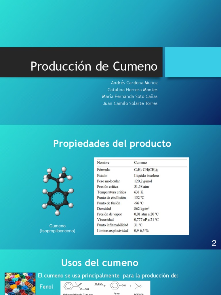 Producción Cumeno | PDF | Catálisis | Ingeniería de Procesos Químicos