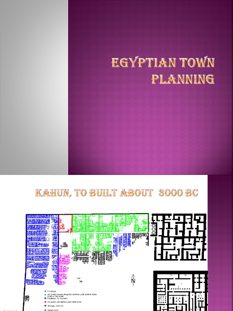 Egyptian Town Planning, Kahun, To Built About 3000 BC | PDF