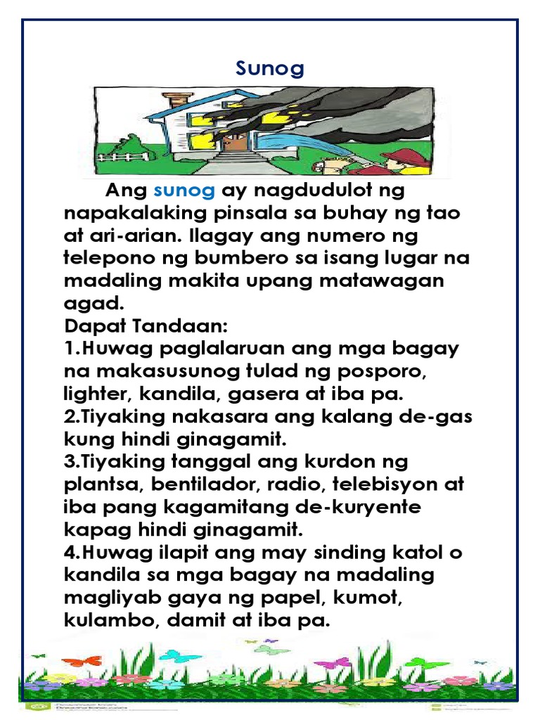 Kalamidad - Sunog | PDF