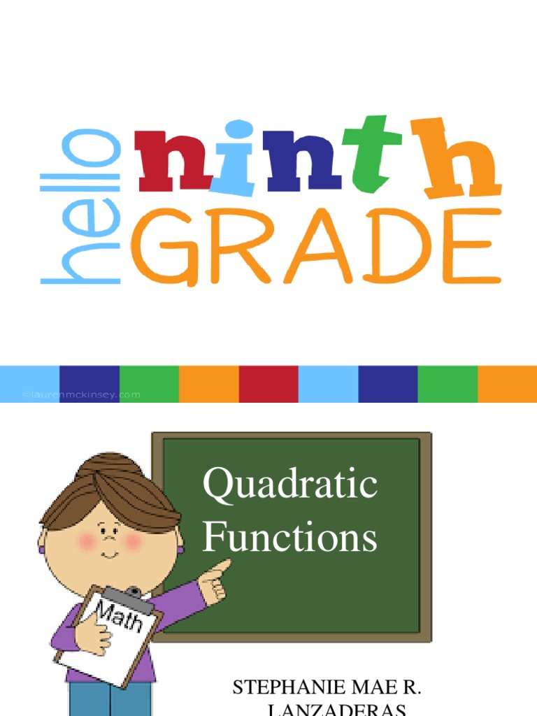 Grade 9 - Quadratic Functions | PDF | Function (Mathematics ...