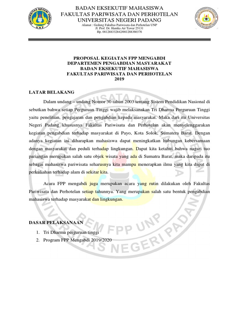 Contoh Proposal Acara | PDF