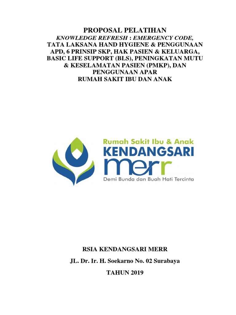 Proposal Knowledge Refresh Bagi Karyawan RSIA Kendangsari Merr | PDF