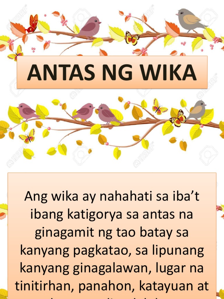 Antas NG Wika | PDF