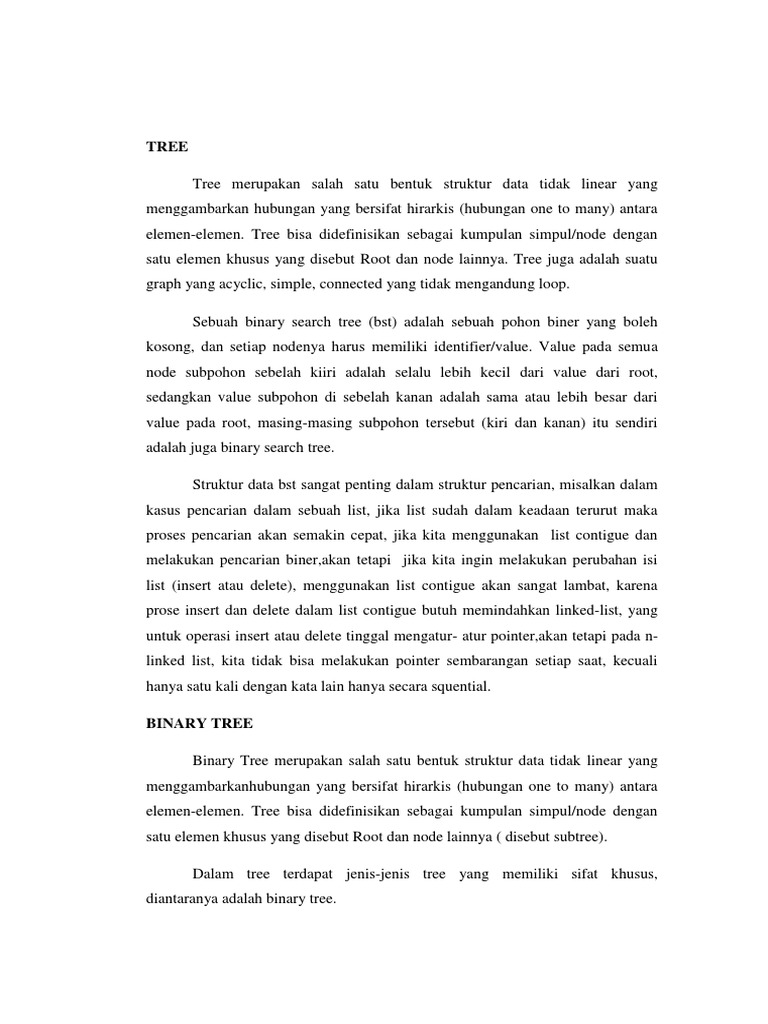 Makalah Tree - Struktur Data | PDF