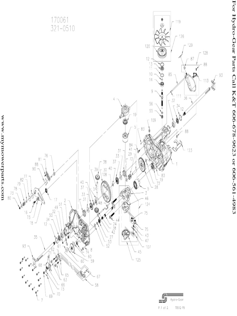 Hydro Gear Part Numbering Scheme